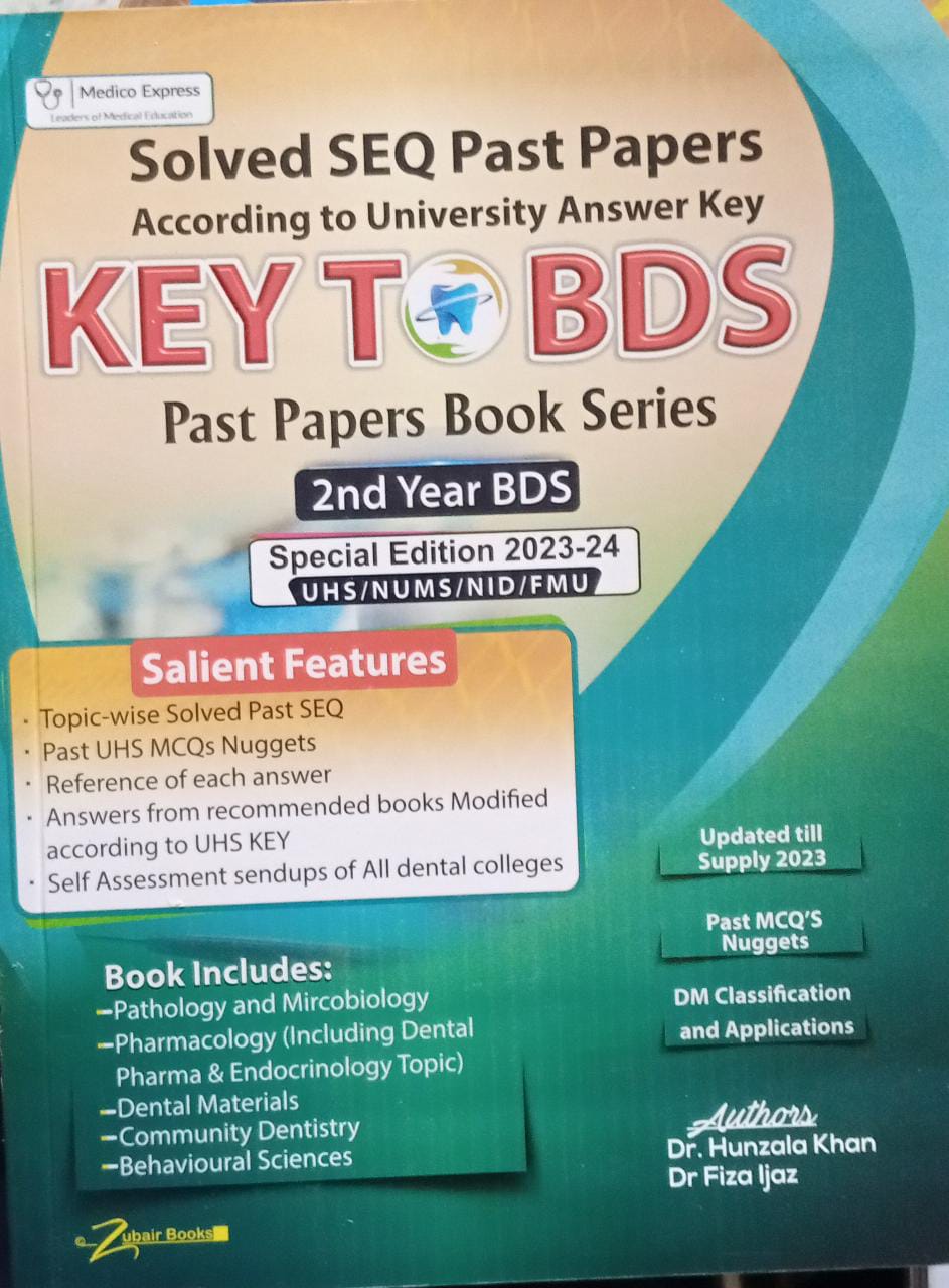 33235885 - key to bds 3rd year , 2023-24e