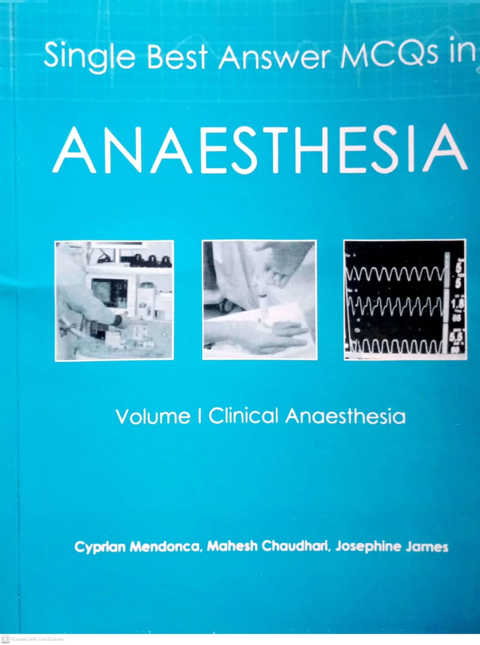 9870000000089 - Single Best Answer MCQs in Anaesthesia Vol 1, 1e
