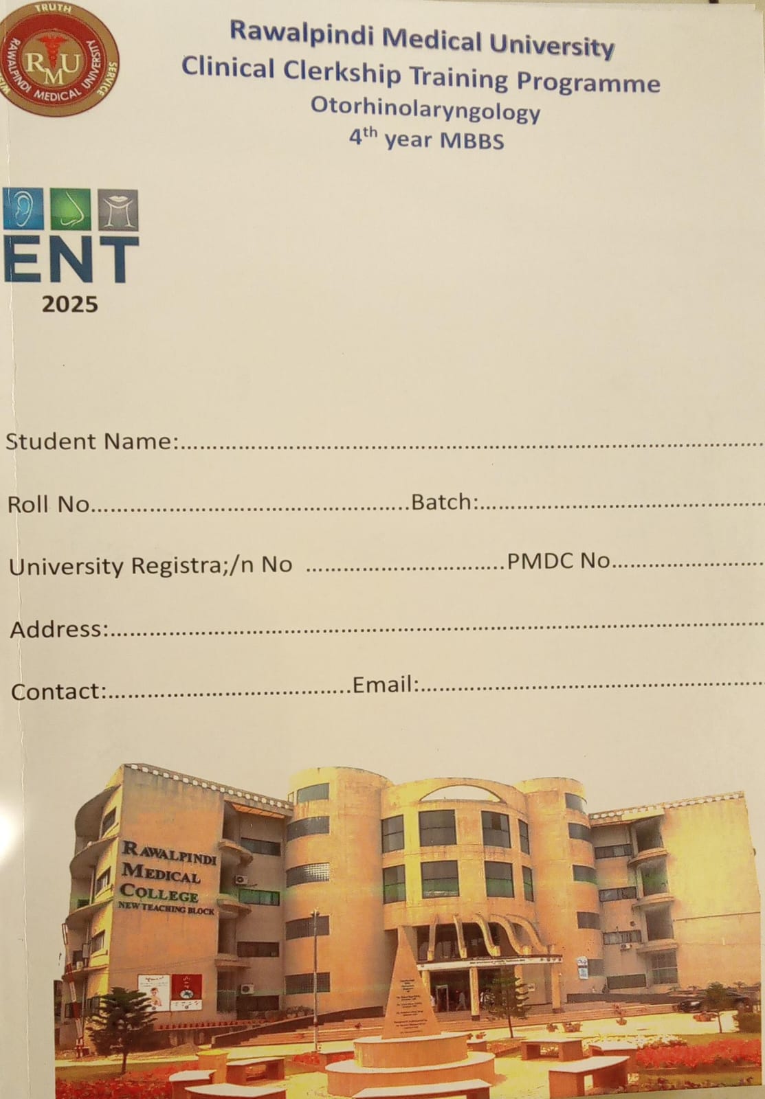 10117784 - rawalpindi medical university clinical clerkship training ...