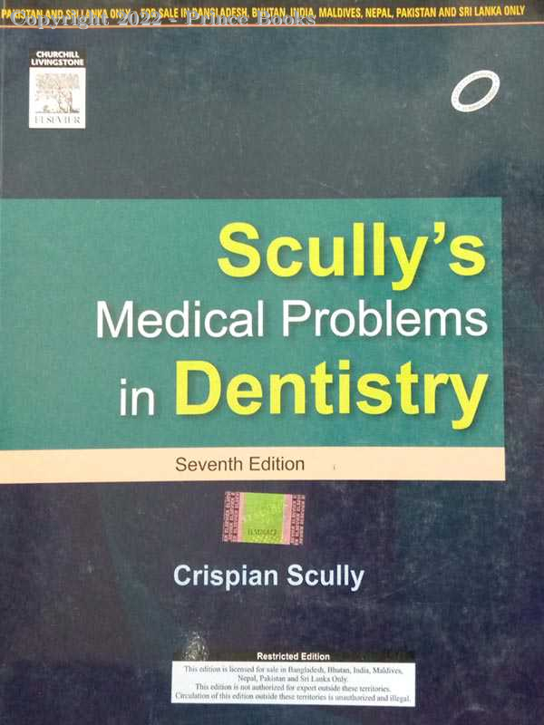 9788131238882 - SCULLY’S MEDICAL PROBLEMS IN DENTISTRY, 7E