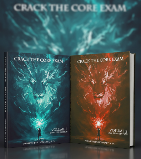 9870000000149 - CRACK THE CORE EXAM VOLUMES SET, 12th Edition (2025)