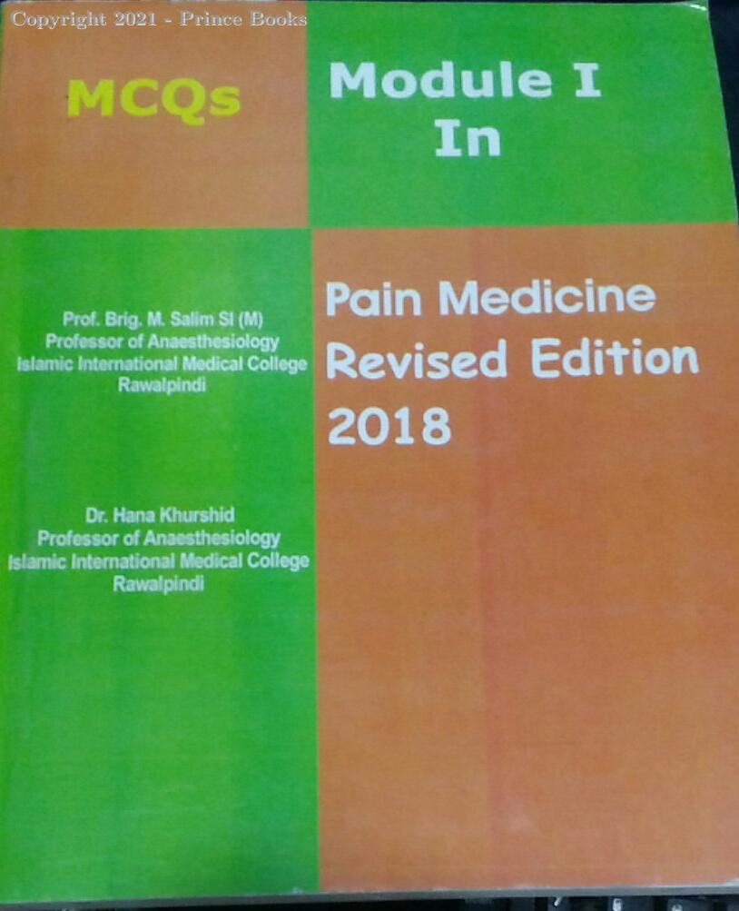 96952701 - mcqs module 1 in pain medicine revised 2018
